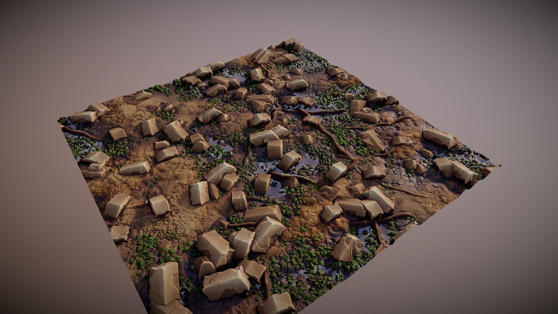 stylized ground - Download Free 3D model by destkbo [03393bb] - Sketchfab