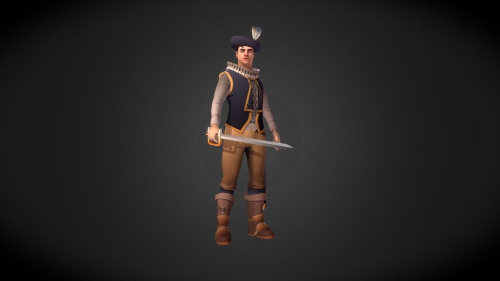 Stylised Medieval Character - 3D model by Archie Whitehead ...