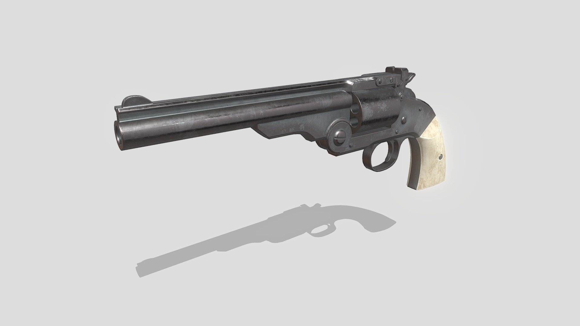 Revolver Schofield-style (custom) - Download Free 3D model by ...