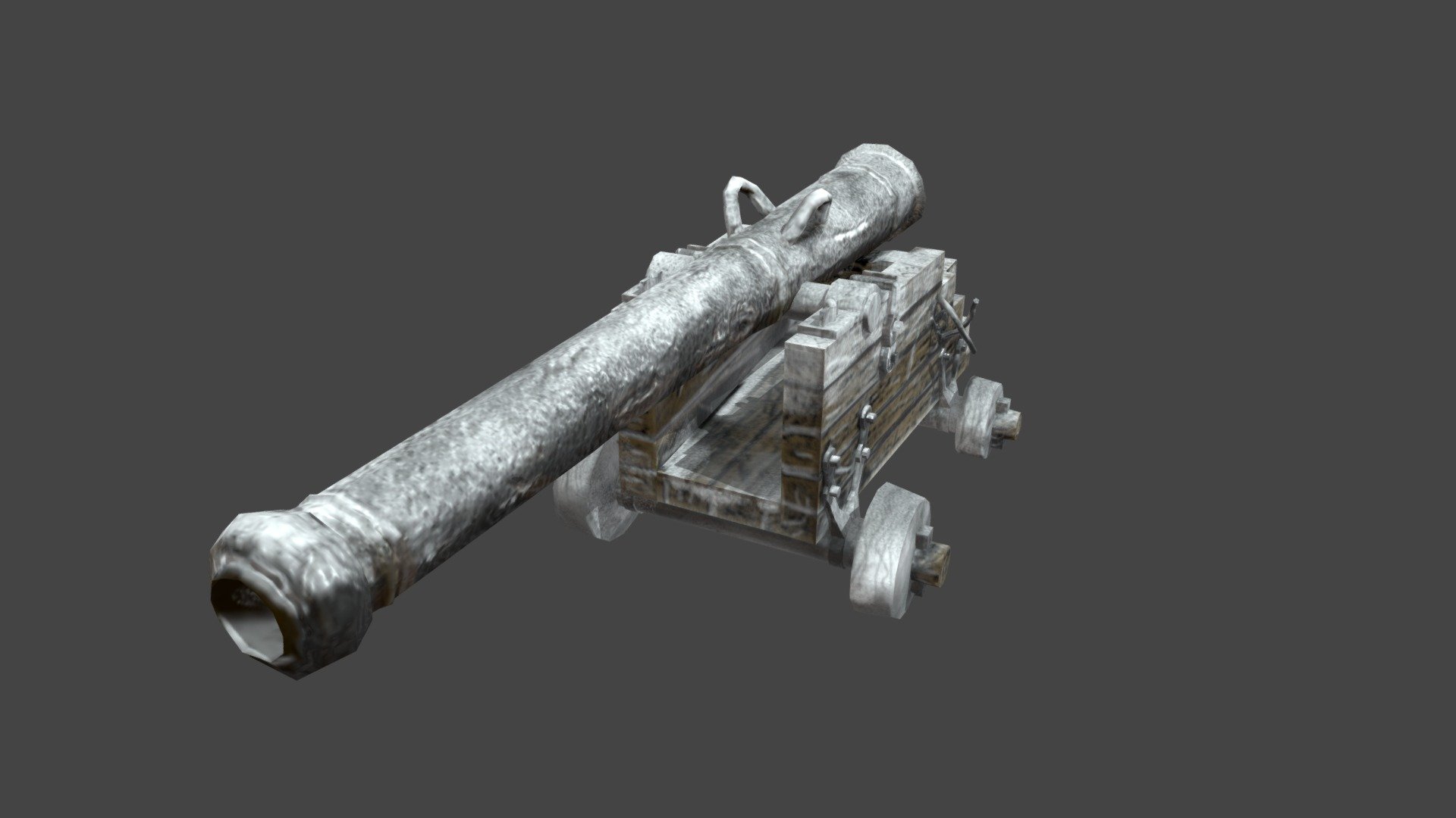 Textured Cannon - Download Free 3D model by rnfisher [033d844] - Sketchfab