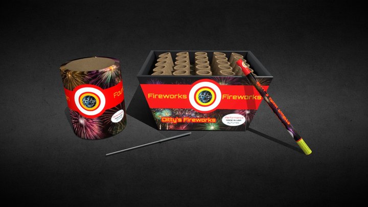 Fireworks 3D models - Sketchfab