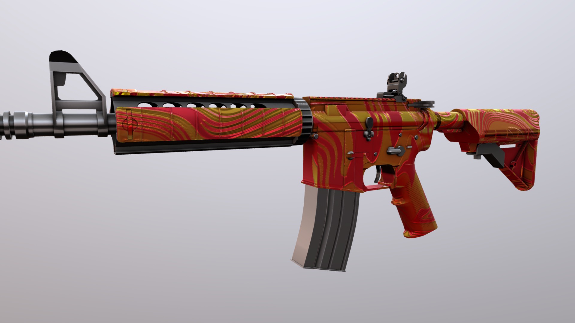 M4A4 | FALL - 3D model by dC98 [0341e80] - Sketchfab