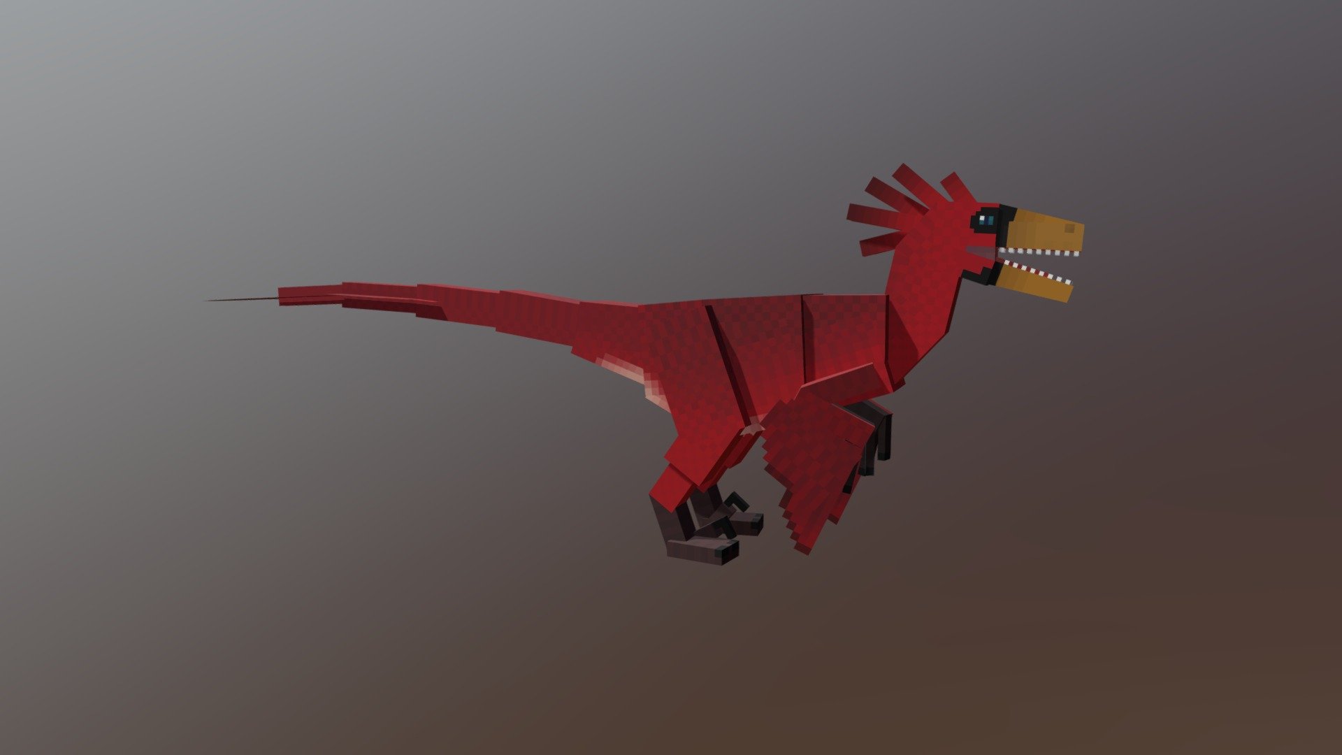 Minecraft deinonychus - 3D model by Nirvana_Studio [034327a] - Sketchfab