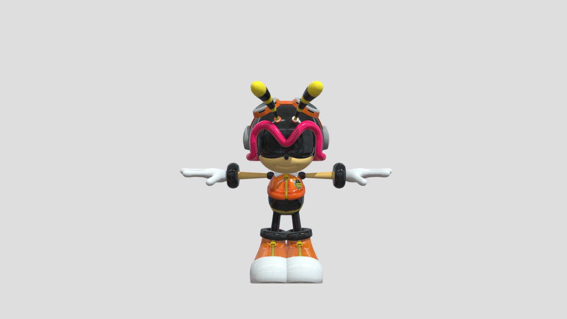 Charmy Bee - Download Free 3D model by Peppino fnaf pizza tower ...