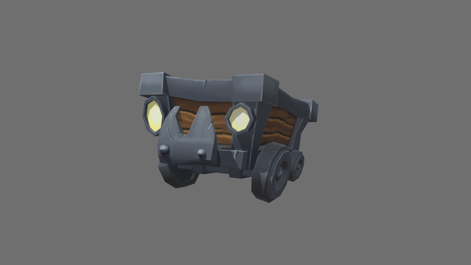 Cartoon mine cart - 3D model by g.planque [0348bd9] - Sketchfab