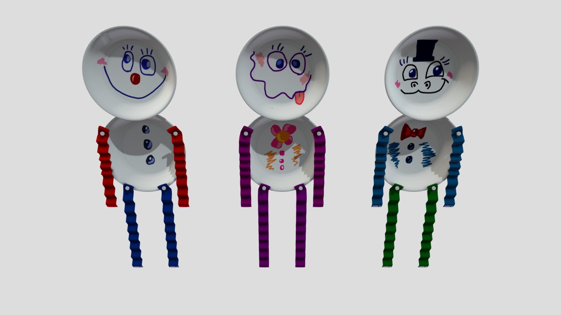 Paper Pals - Download Free 3D model by skylajade69 [034b2d3] - Sketchfab