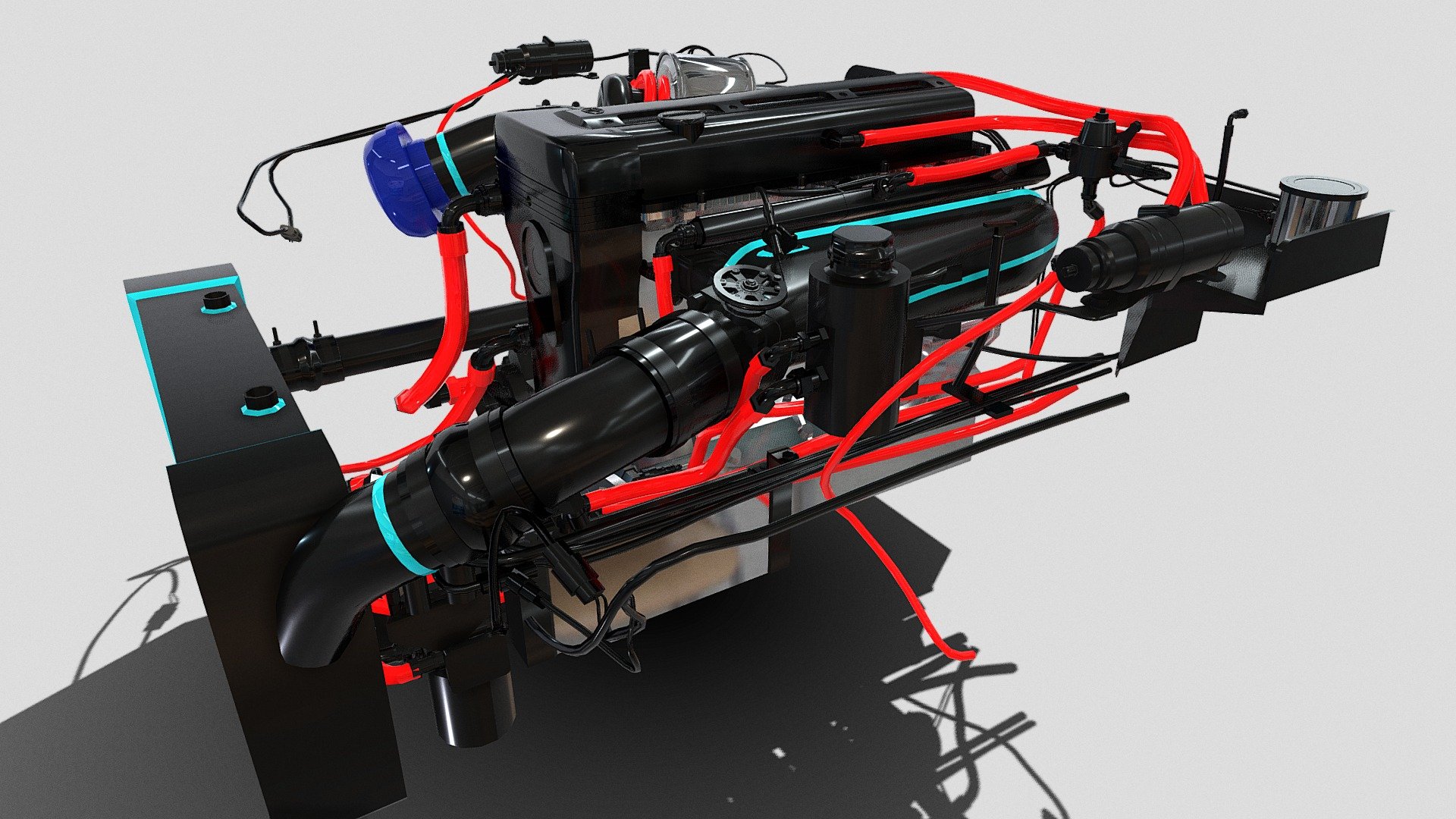 Engine full view - 3D model by CloudHubOmniTeam (@cloudhub) [03503a8 ...