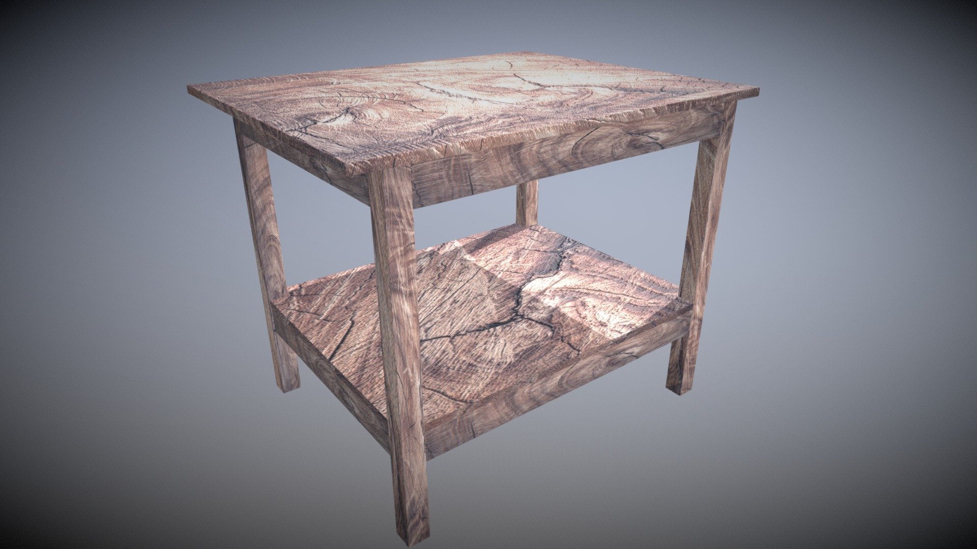 wooden table - 3D model by yueh4n [0350461] - Sketchfab