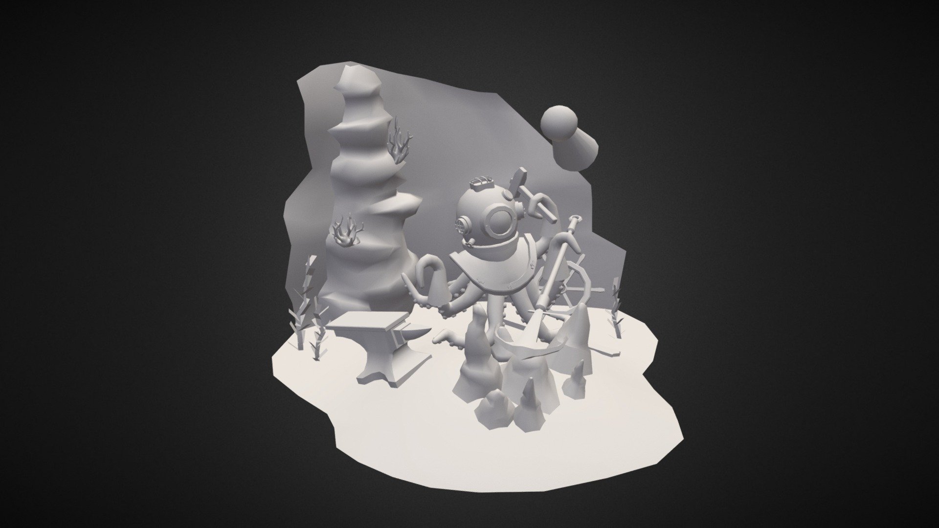 Octopus Diorama - 3D model by Colleen Tulowitzki (@ColleenTulowitzki ...