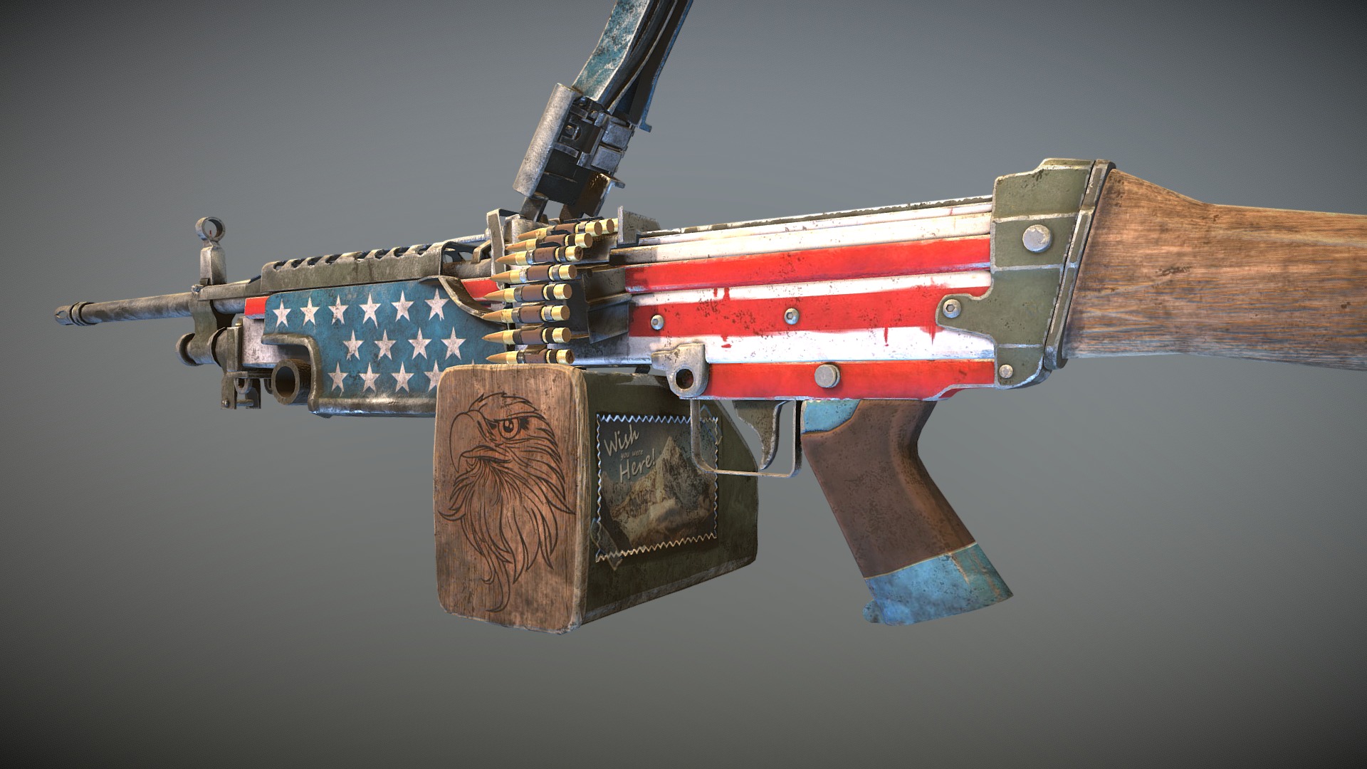 Independence M249 (Friendly version) - 3D model by Liam Moffitt ...