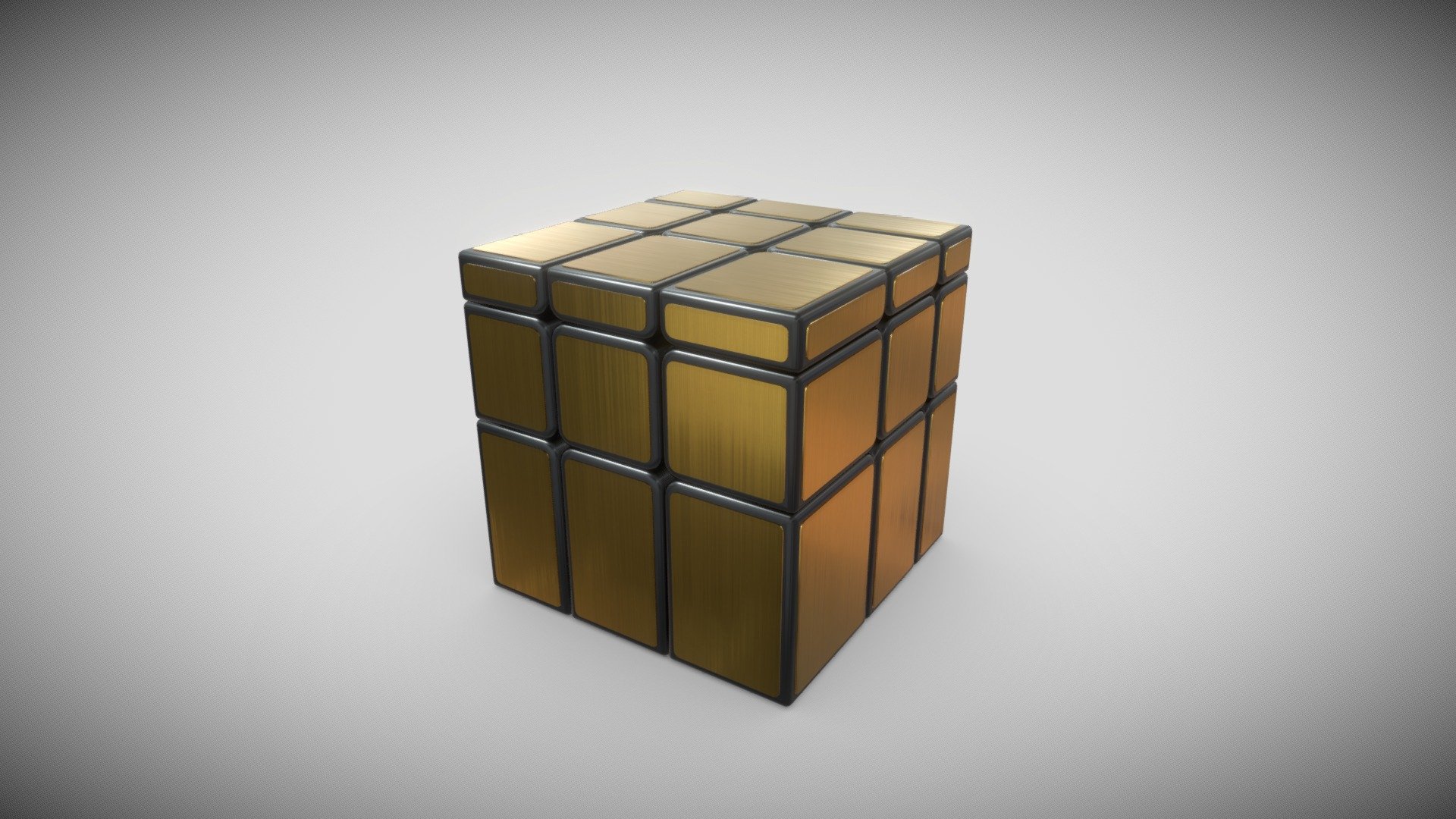 Standard Mirror Rubik's Cube (Gold) - Download Free 3D model by SonnyG1 [03533b8] - Sketchfab