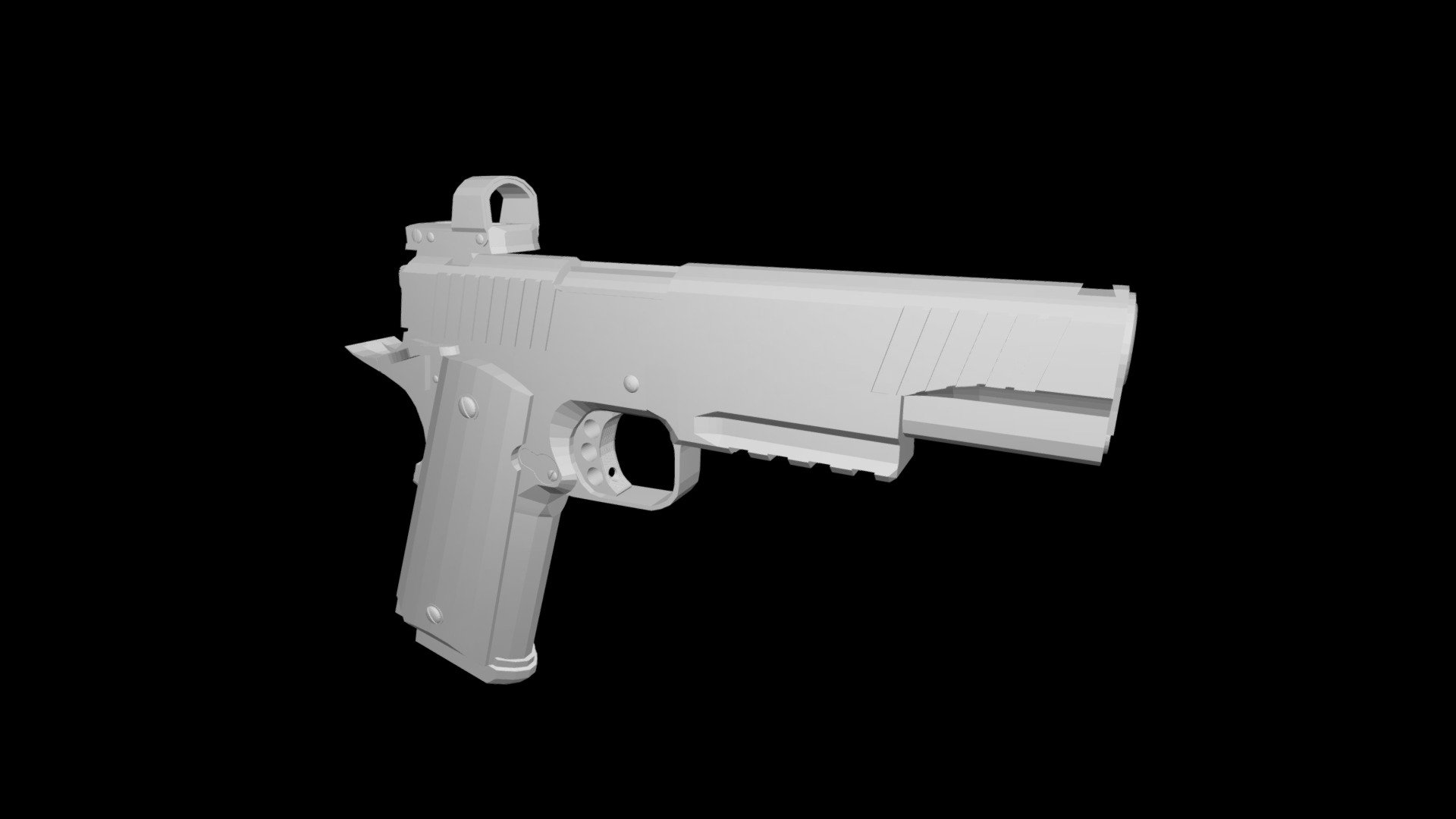 SIG M1911 with Leupold Deltapoint Pro - 3D model by EXTREM101 [035495d ...