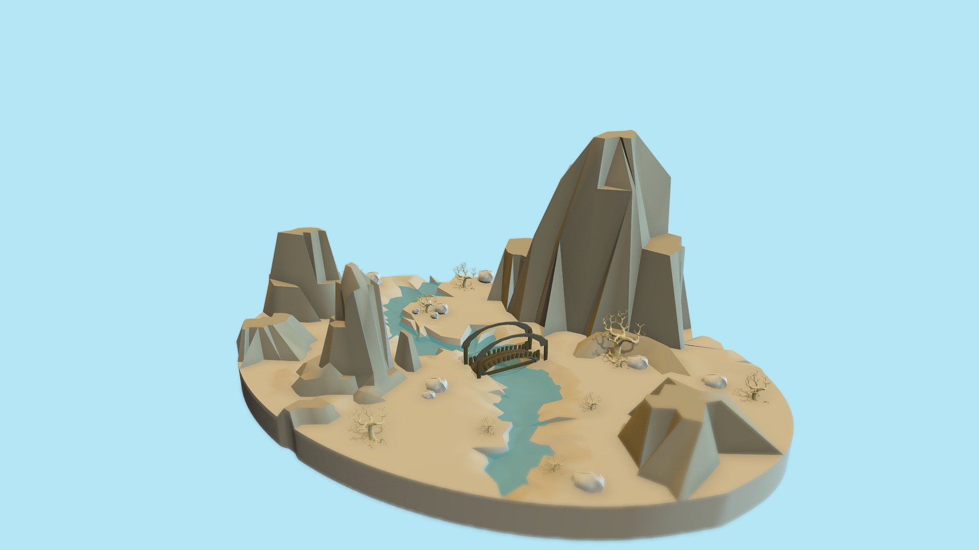 Low poly Desert model - 3D model by CMONT28 (@CM0NT28) [0356247 ...