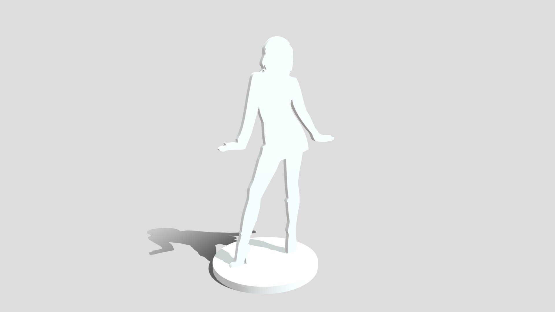 Printable Girl 01 - 3D model by 3digitalspace [035662e] - Sketchfab