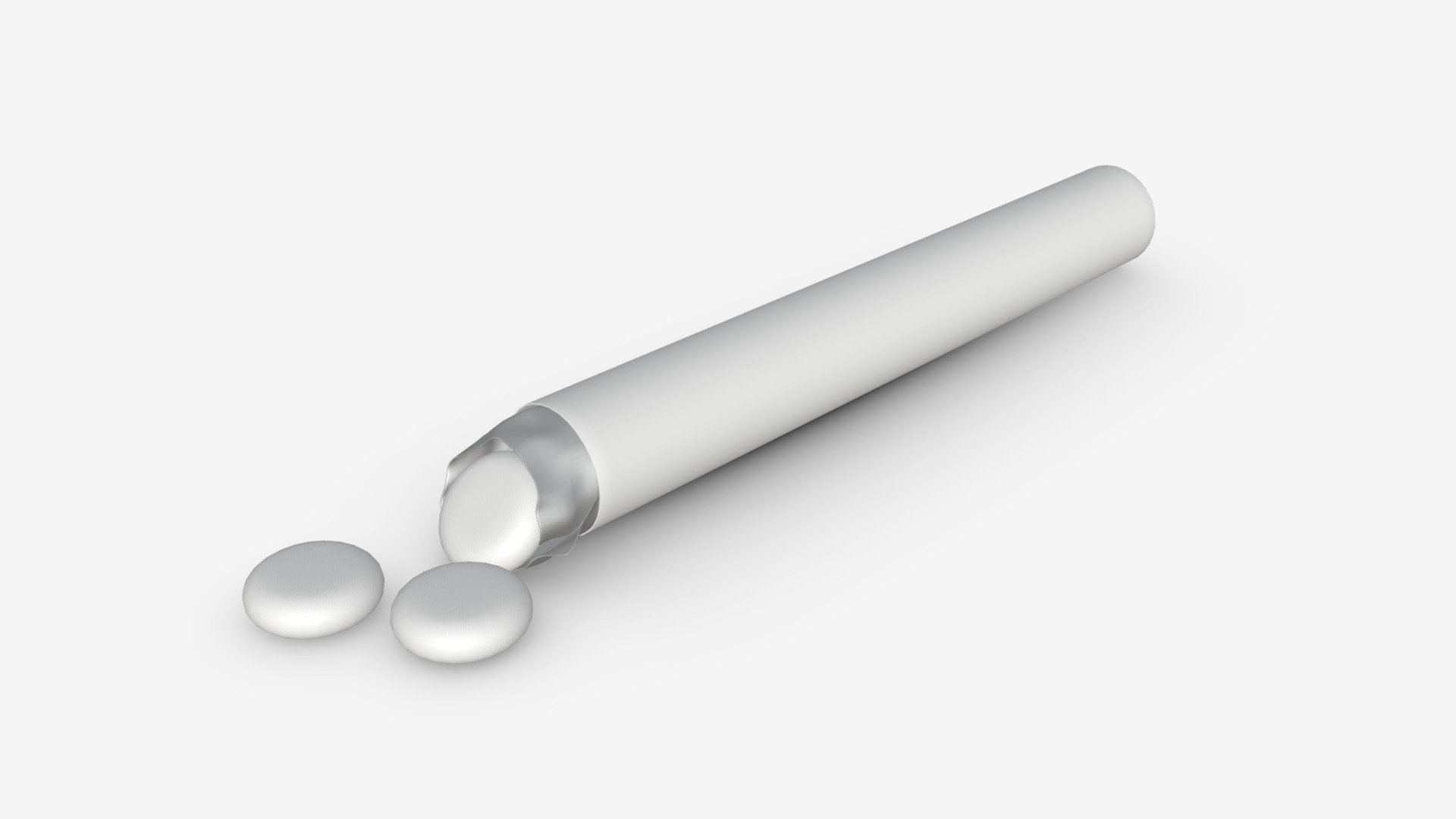 Chewing gum package cylindrical shape opened - Buy Royalty Free 3D ...