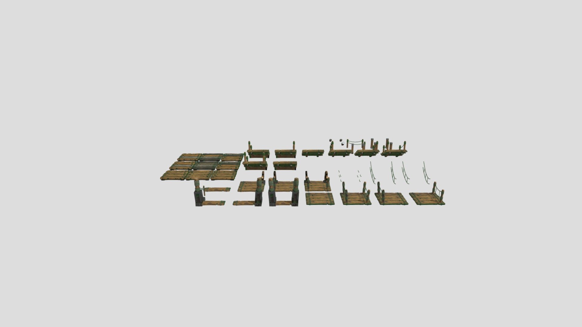 Modular Wooden Platforms - Download Free 3D model by williamzc3 ...