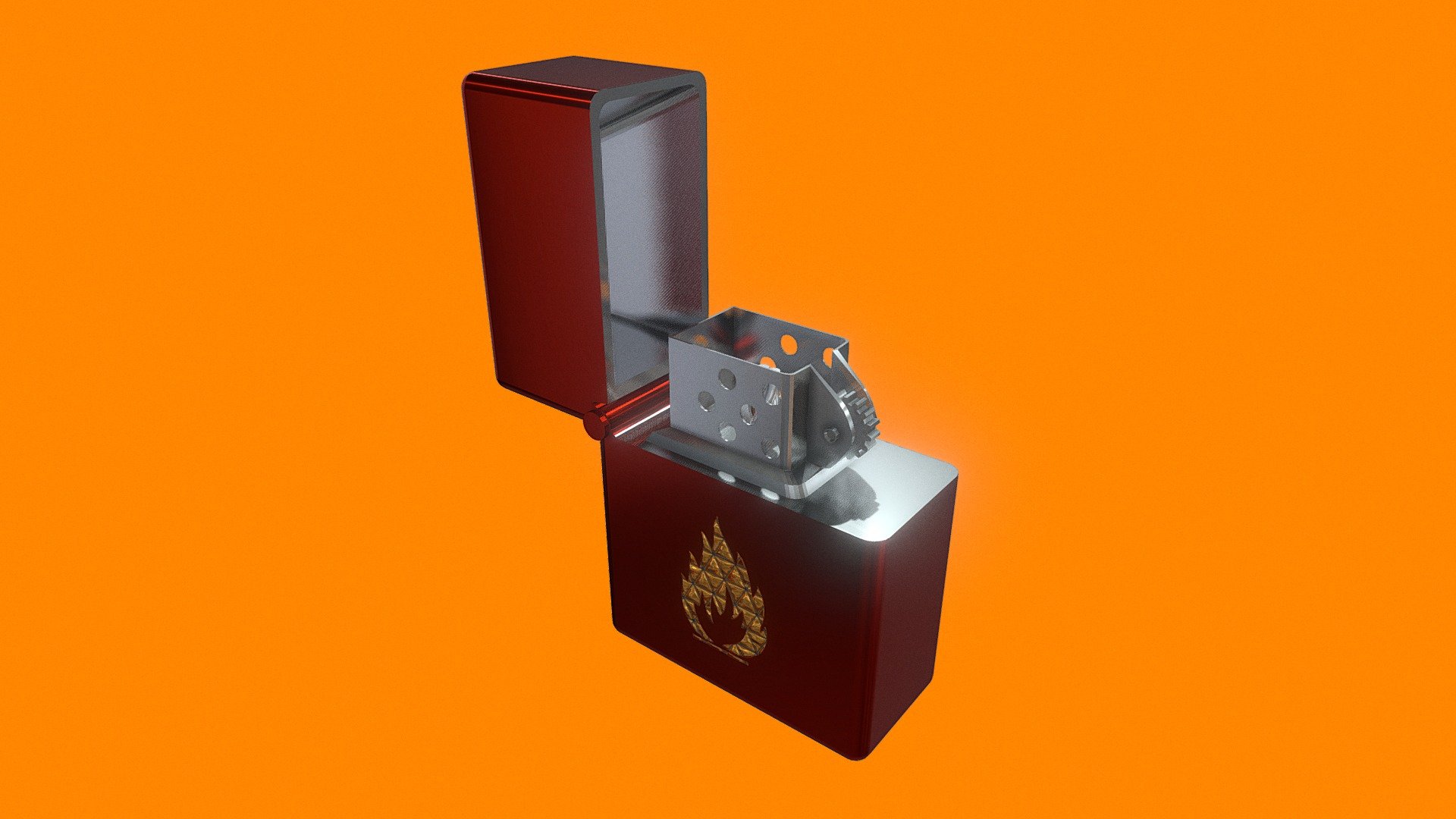 Zippo-Style Lighter - Download Free 3D model by Miguel Adão ...