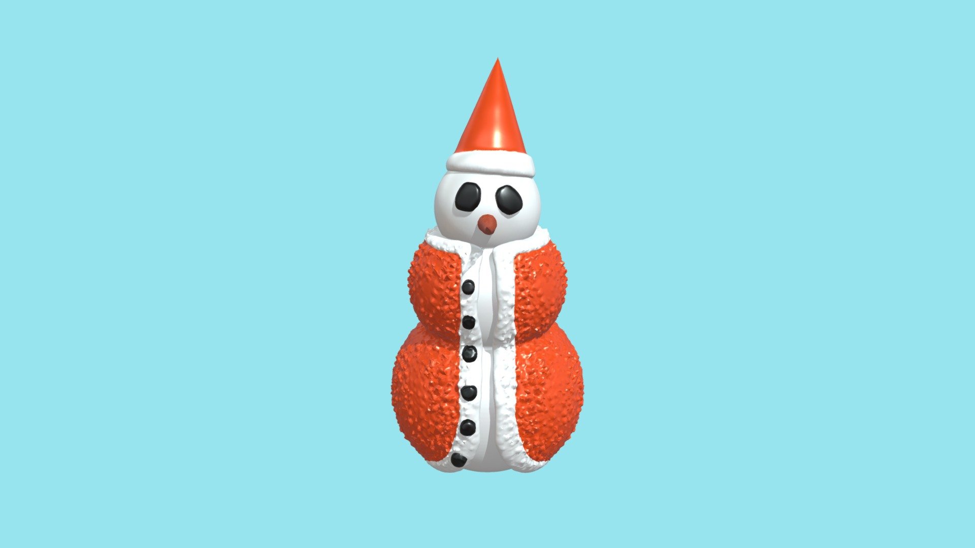 Orange Snowman - Download Free 3D model by zhorzhgan [035c9c5] - Sketchfab
