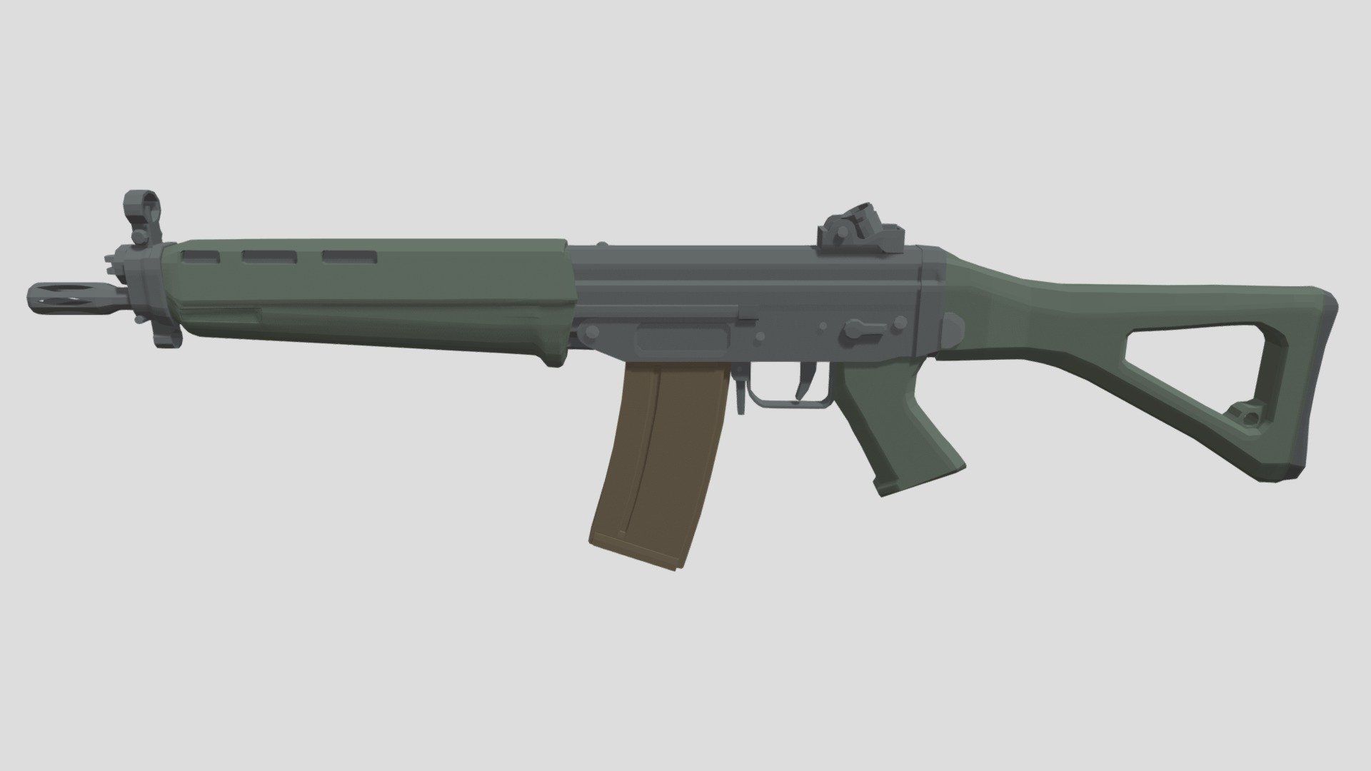 Low-Poly SIG SG 551 - Download Free 3D model by H5K [035e202] - Sketchfab