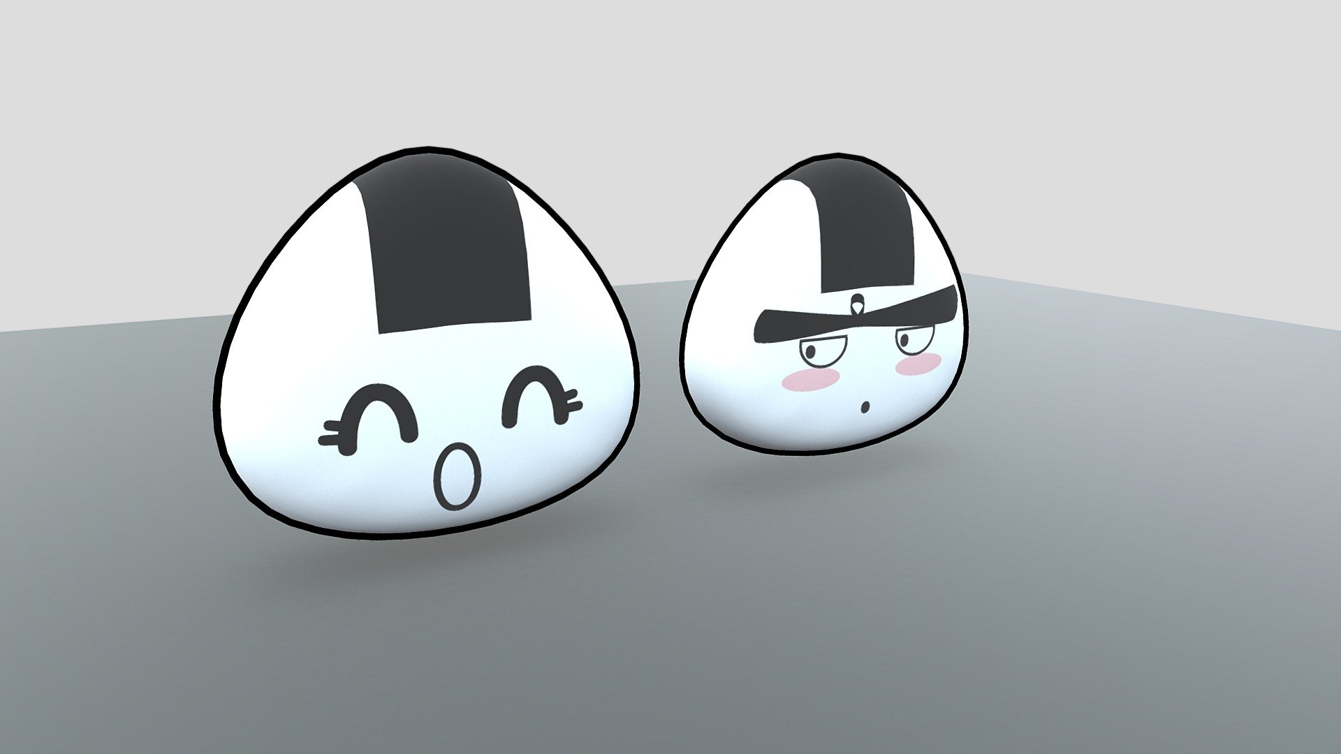 Onigiri outline - Download Free 3D model by diegokude [035fa7d] - Sketchfab