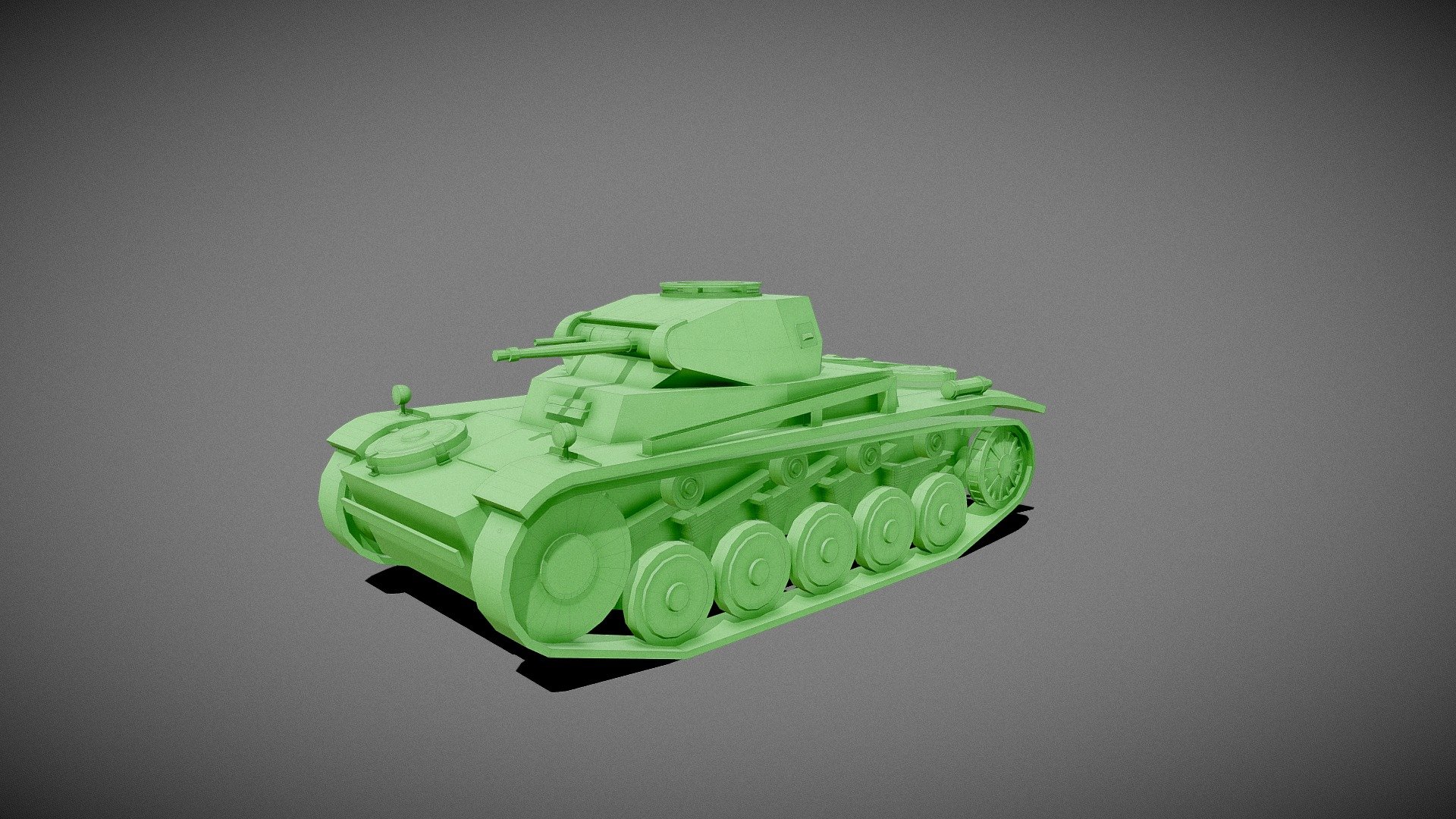 Panzer II Tank Base Mesh - Buy Royalty Free 3D model by TankStorm ...