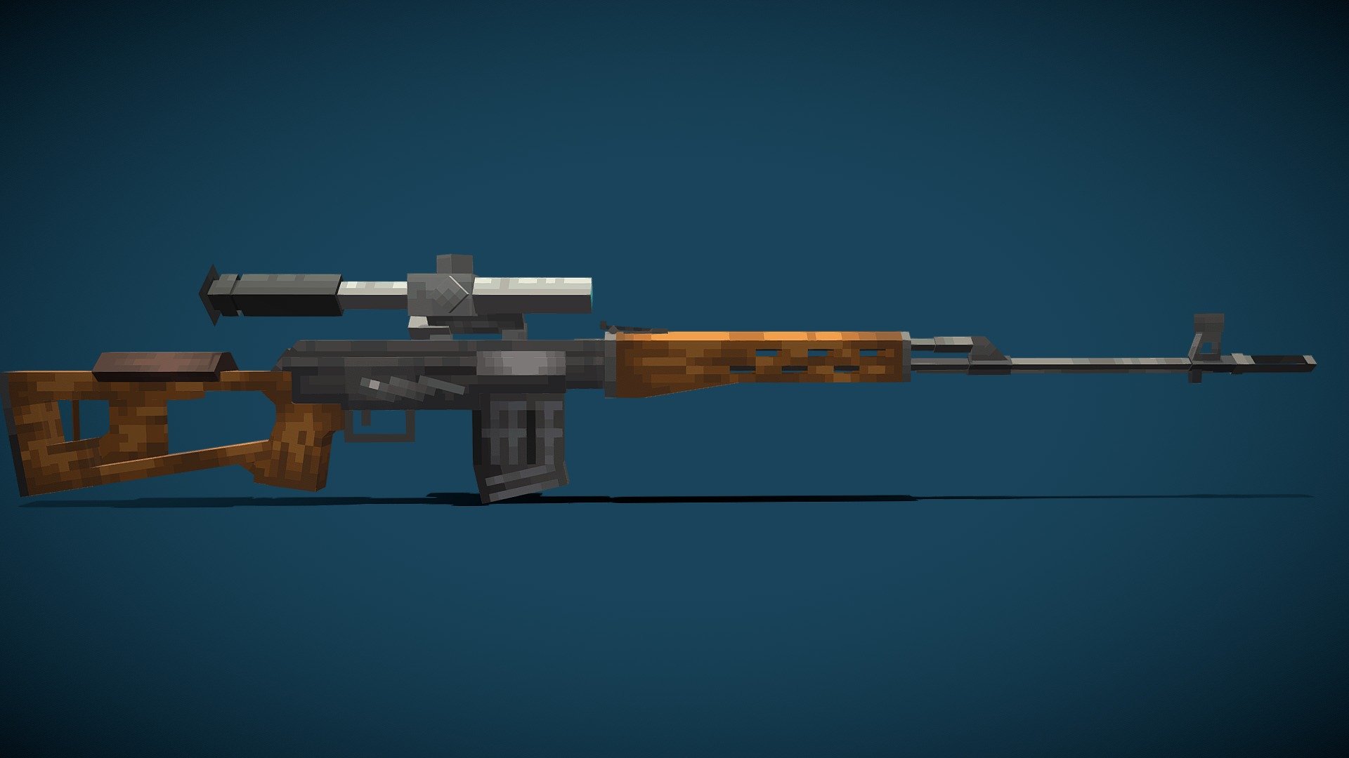 SVD low poly - 3D model by MMecha [035fde4] - Sketchfab
