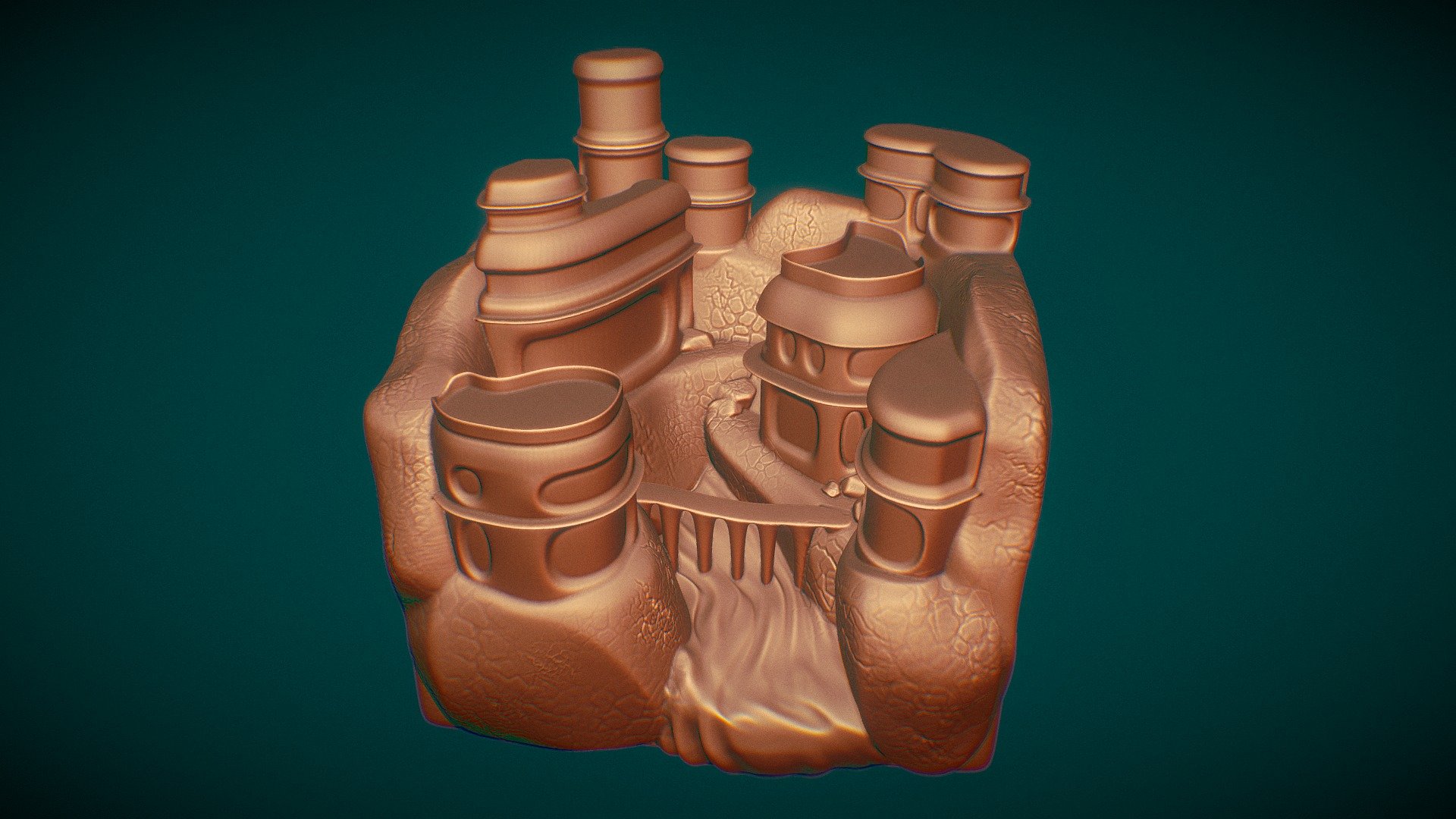 The Living Rocks - 3D model by iworkbystarlight [036085b] - Sketchfab