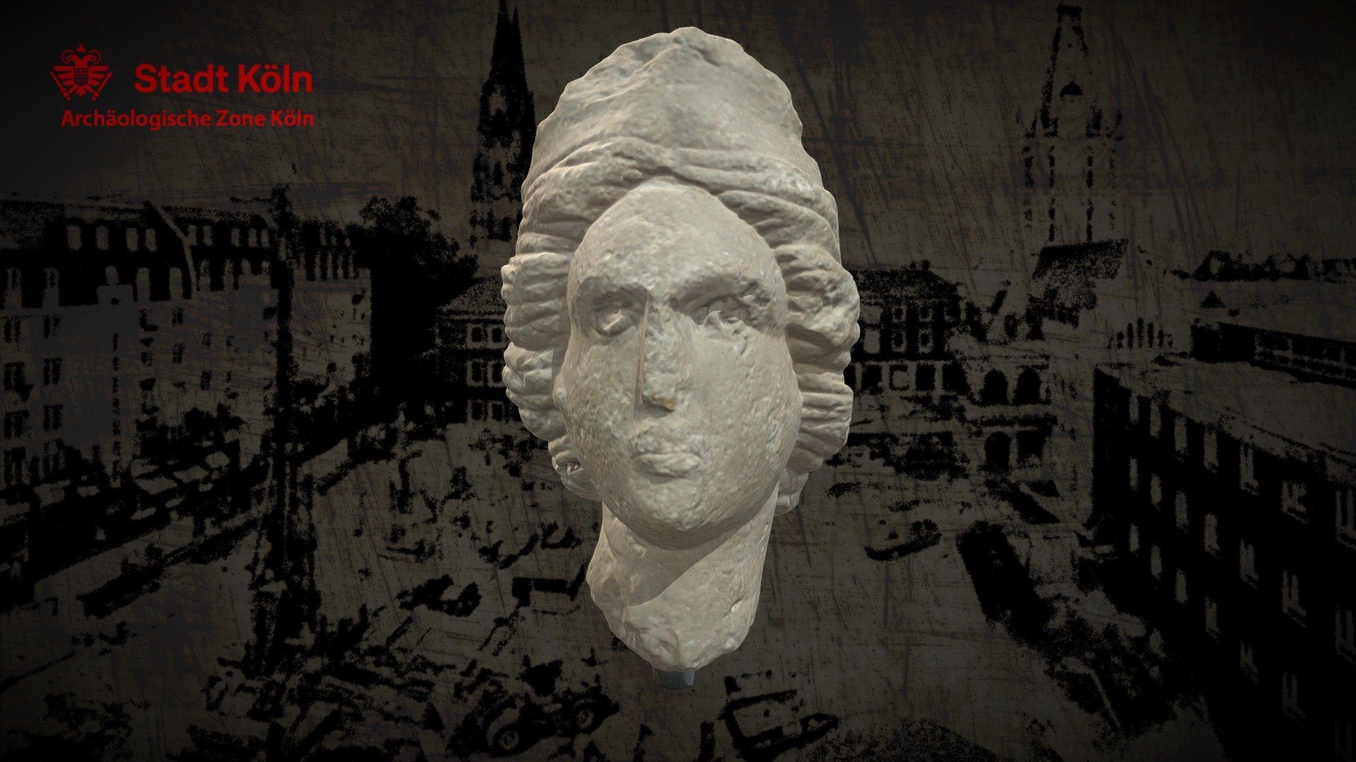 Tag 17: Fortuna Kopf - 3D model by Archäologische Zone Köln ...