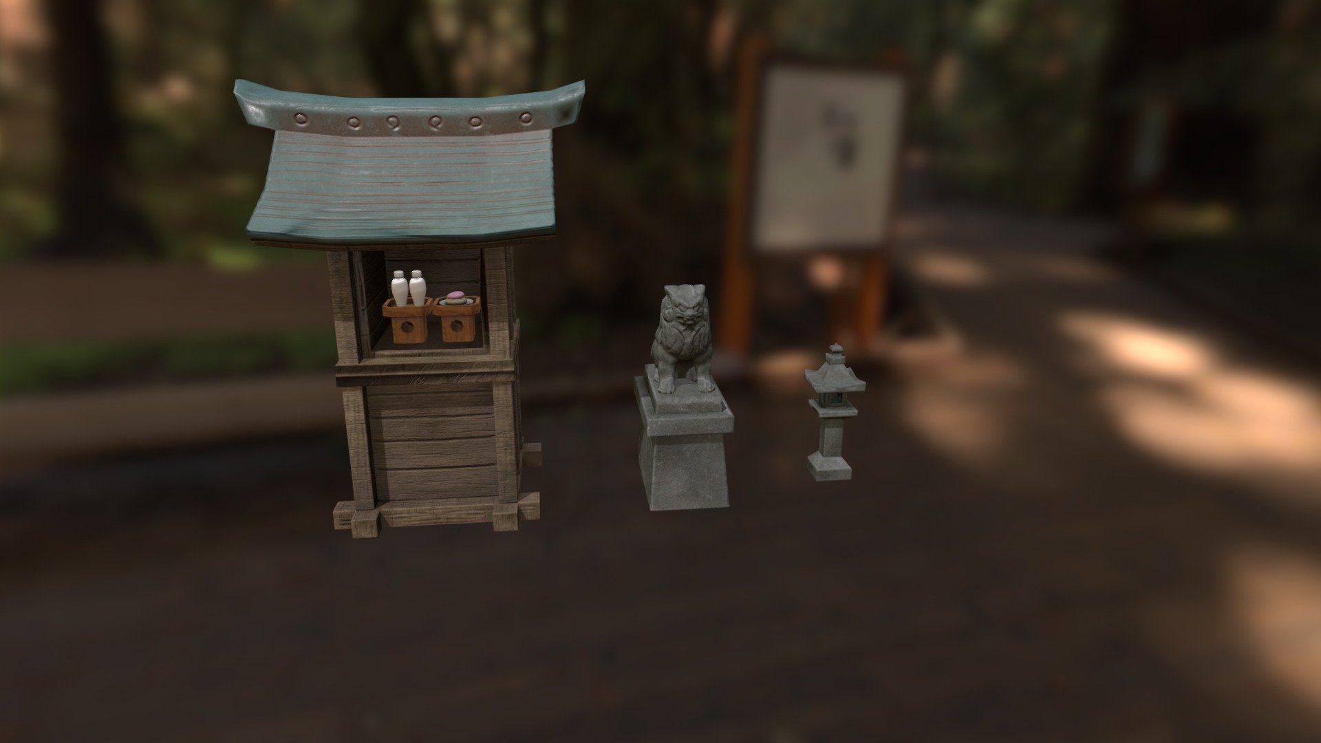 Shinto Shrine Prop Set - 3D model by NJCreates3D (@NateJ) [0362c6d ...