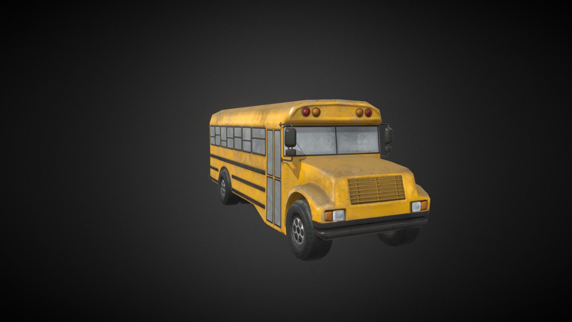 Low Poly American School Bus - 3D model by Keicam (@BKeicam) [0363535 ...