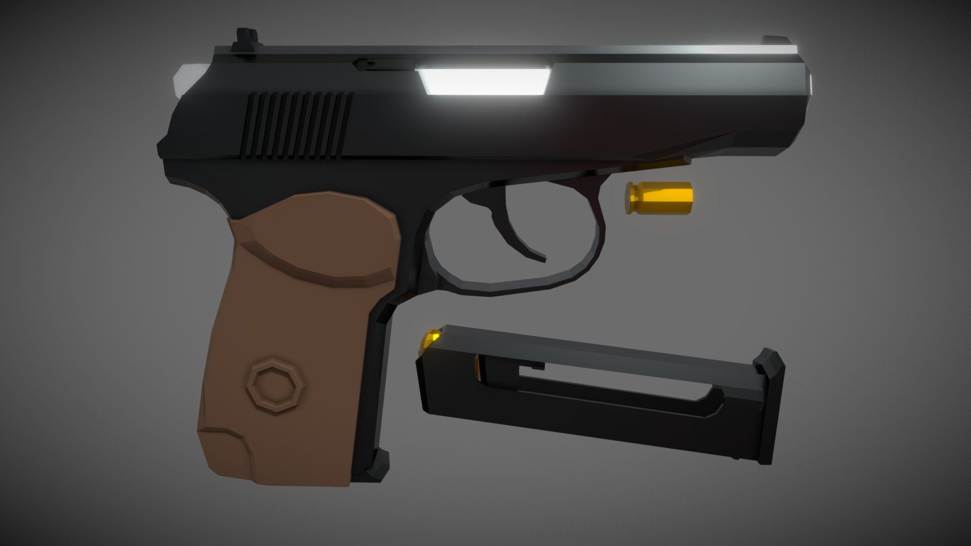 low-poly PM (Makarov) - Download Free 3D model by D_U (@DU1701 ...