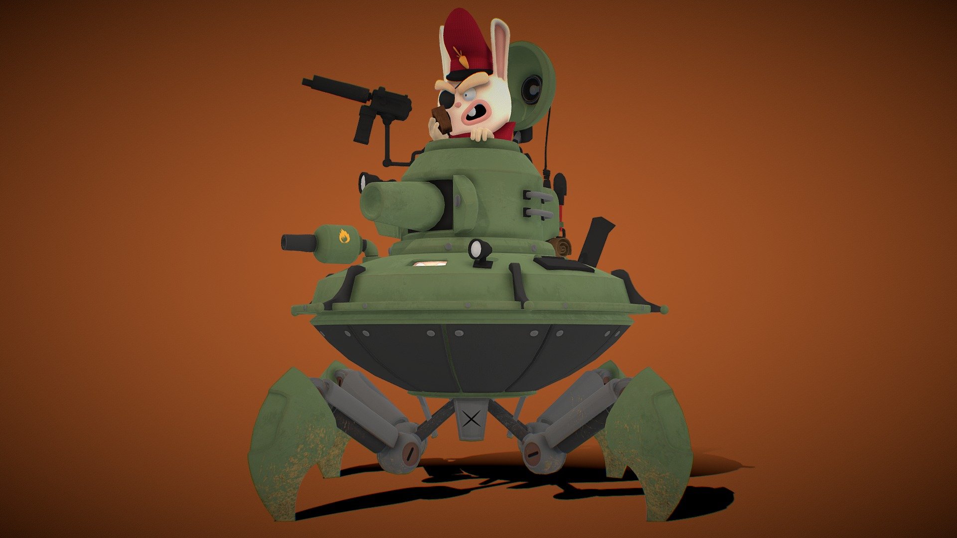 Spider Tank - 3D model by Kidus Eshetu (@kidus333) [0364d7f] - Sketchfab