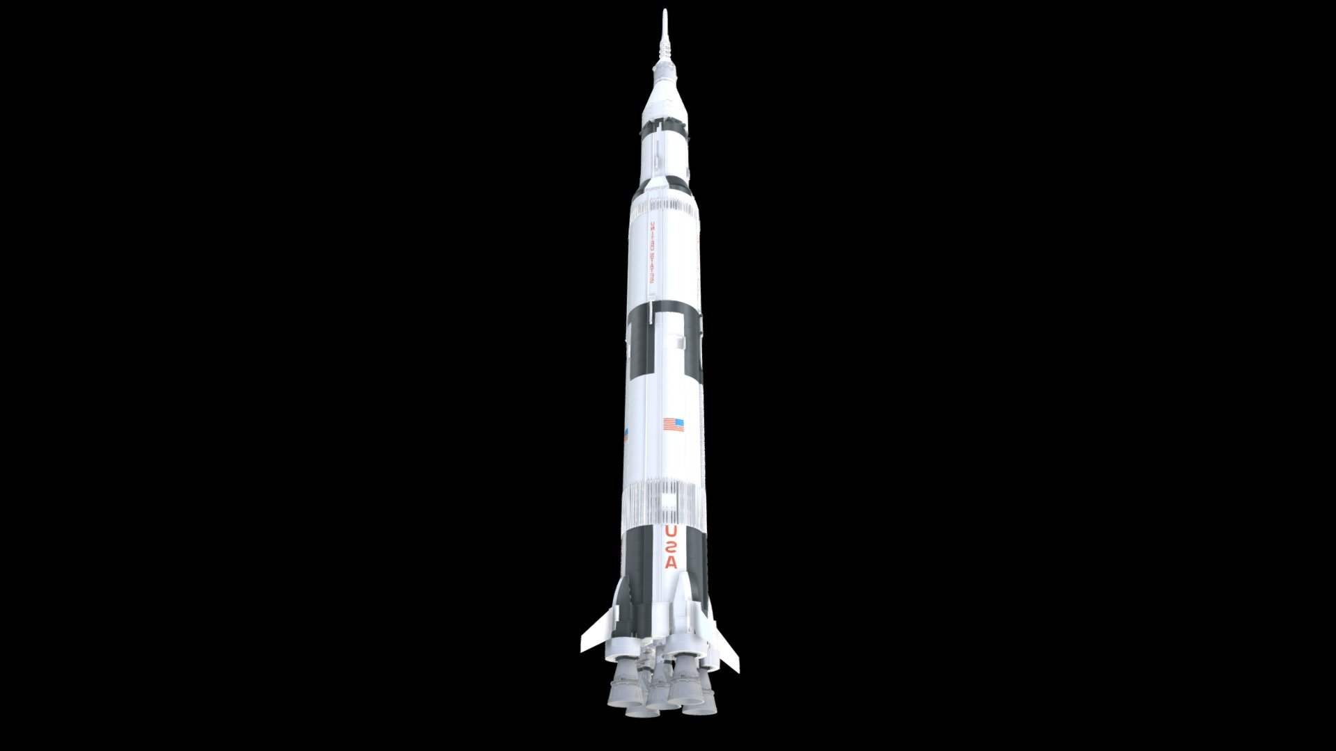 LEGO Saturn V Apollo 11 Rocket - Buy Royalty Free 3D model by ...