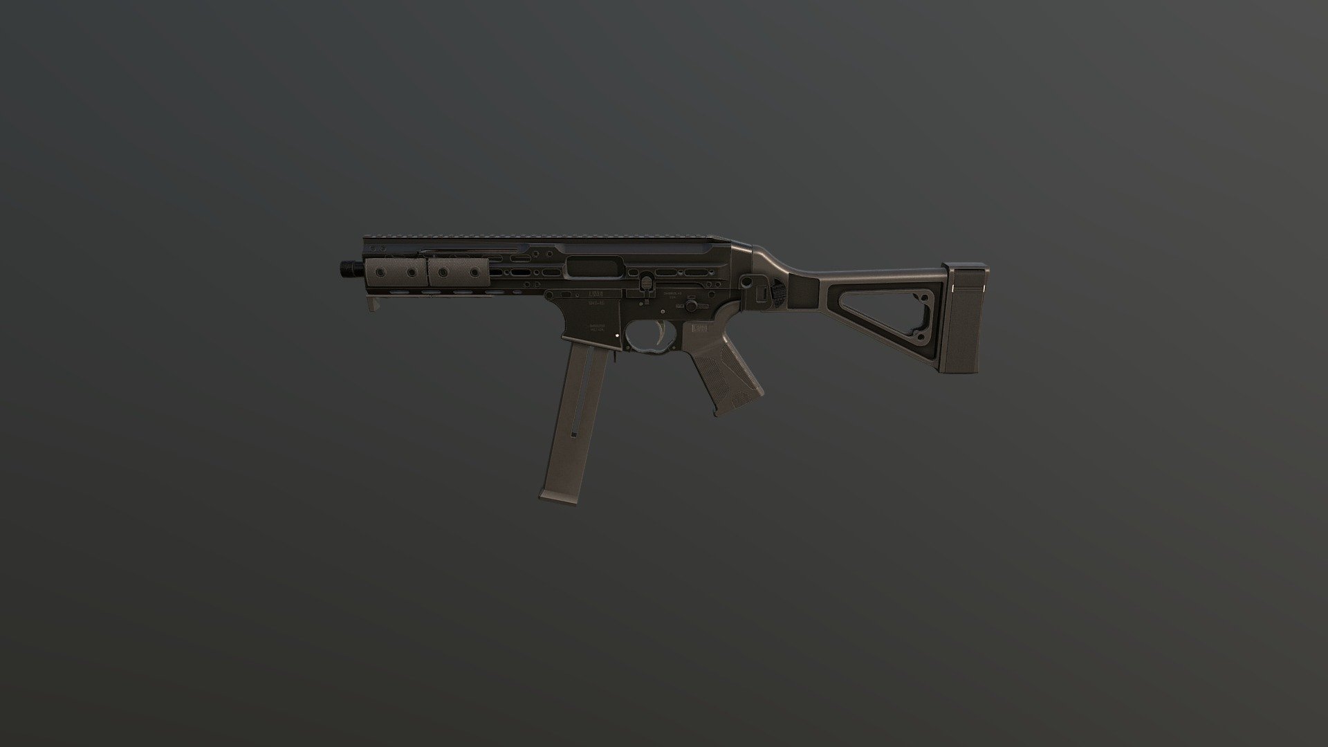 SMG - My First Gun - 3D model by Chrisbruder [036742f] - Sketchfab
