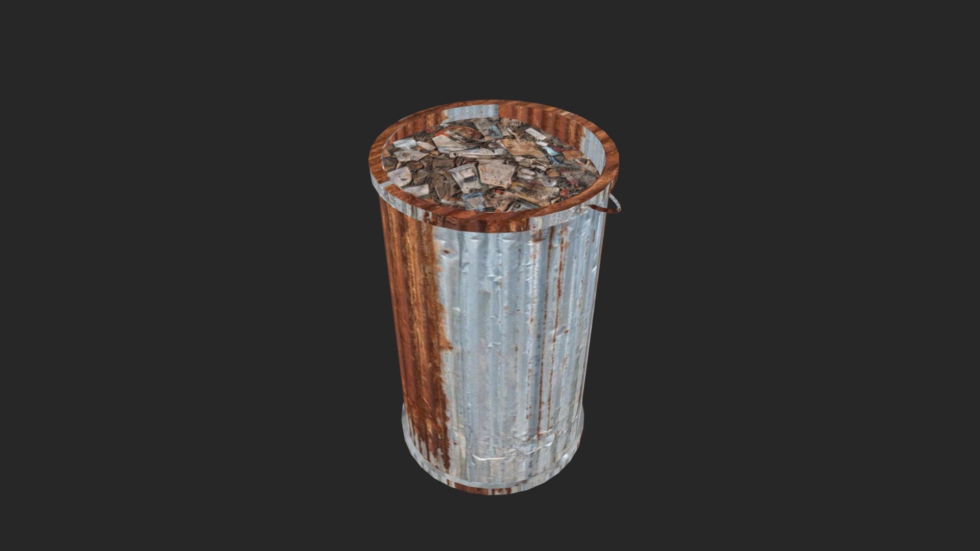 PS2 Style Rusty Trash Bin - Download Free 3D model by TetsuoTetsuo ...