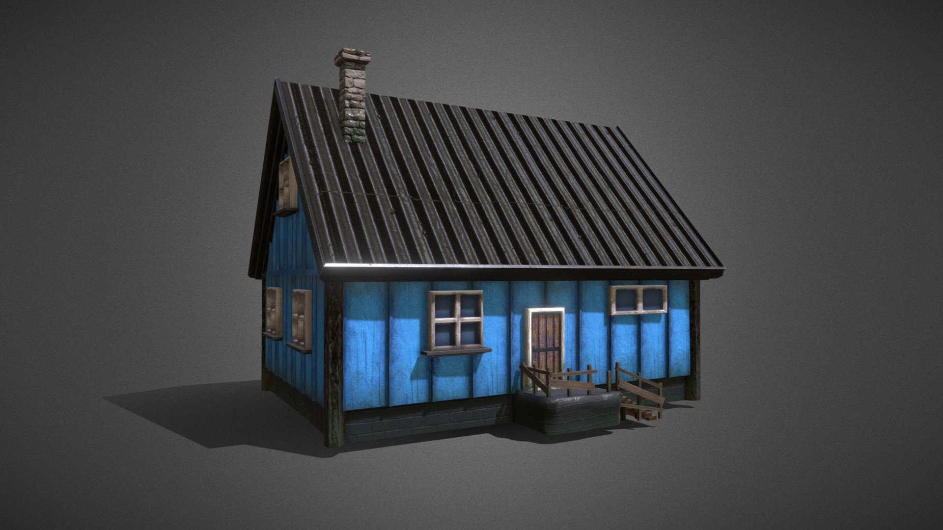 Cottage - 3D model by DinoUnicorn [036c290] - Sketchfab