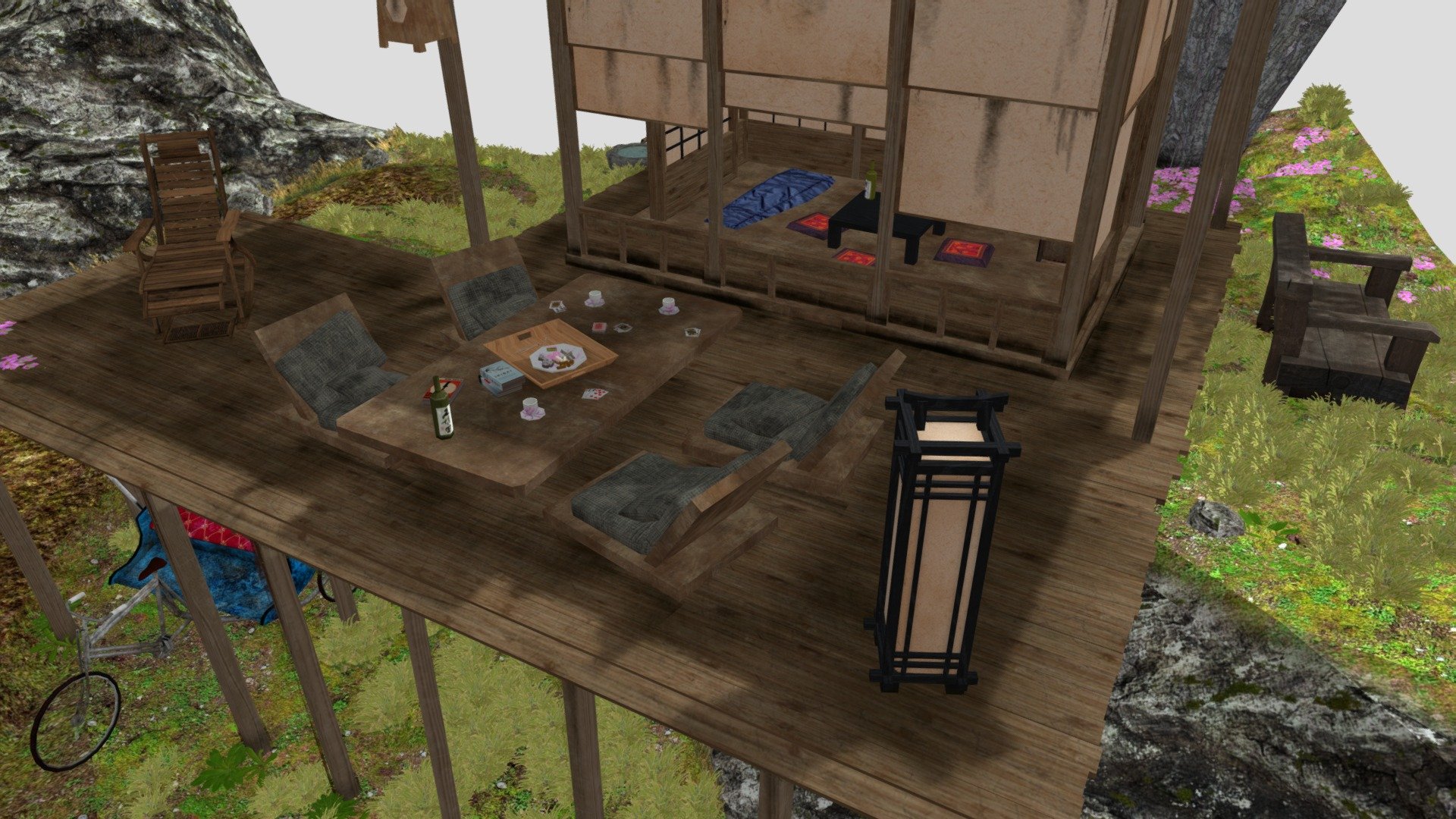 Gaming_env_lowpoly - 3D model by convrseai [037058a] - Sketchfab