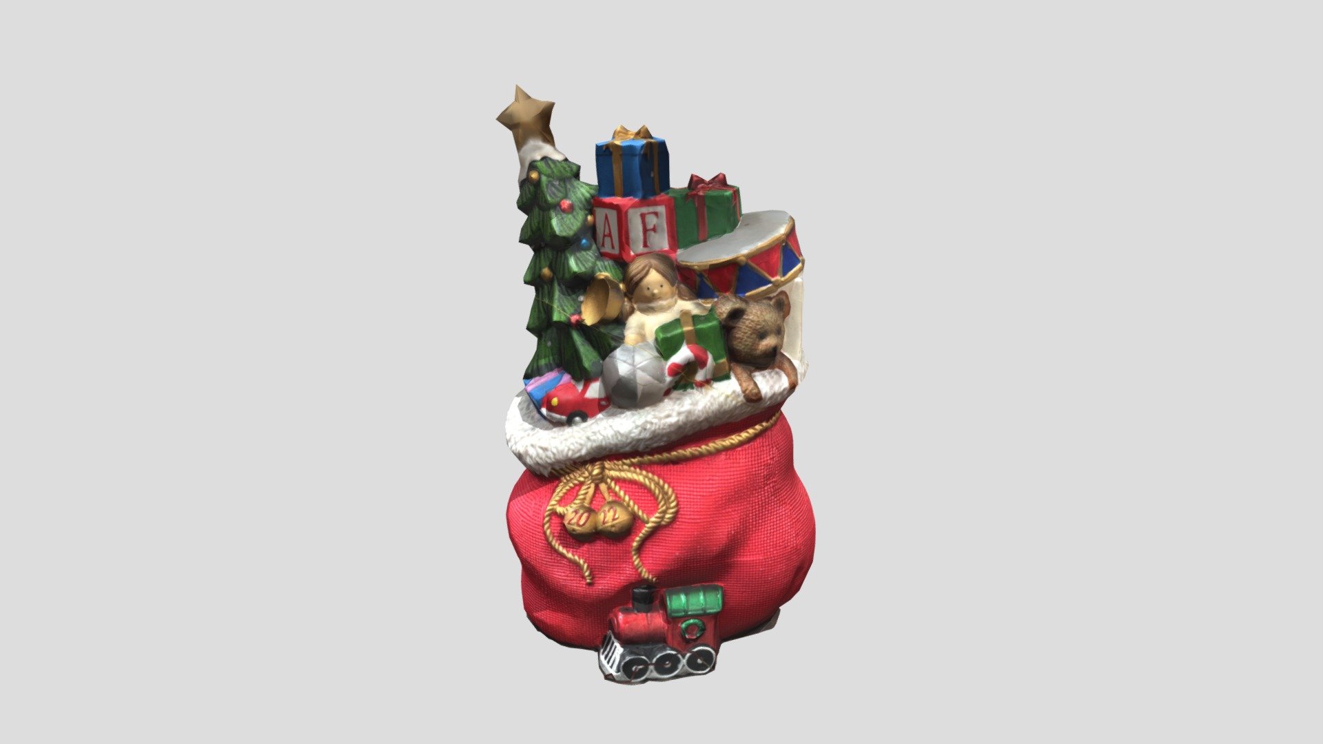 Santa Toy Bag - Download Free 3D model by David Wigforss (@dwigfor ...