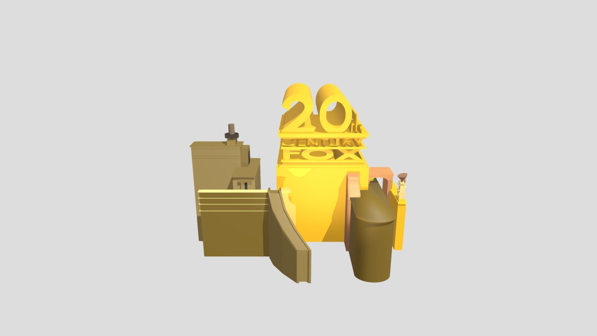 Rare 20th Century Fox 1981 import to prisma3d - Download Free 3D model ...