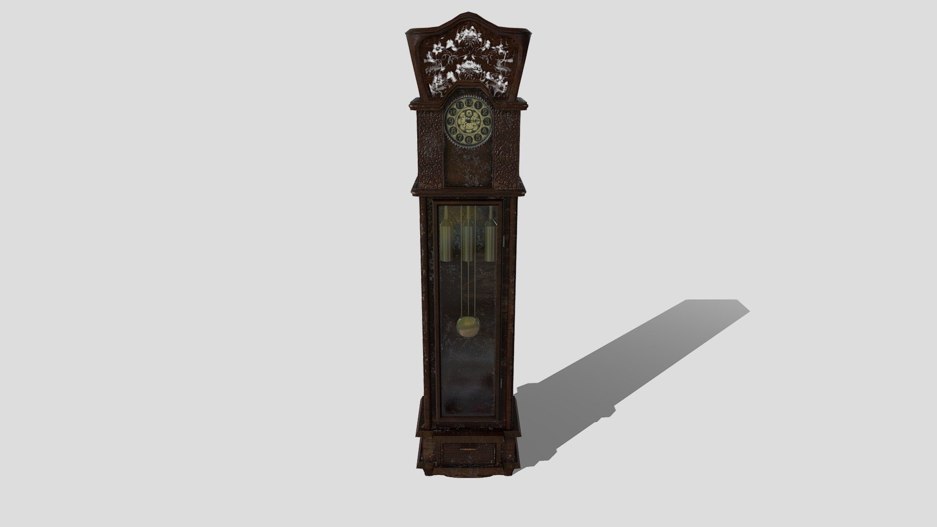 grandfather clock - 3D model by FlossyYEW [0373516] - Sketchfab