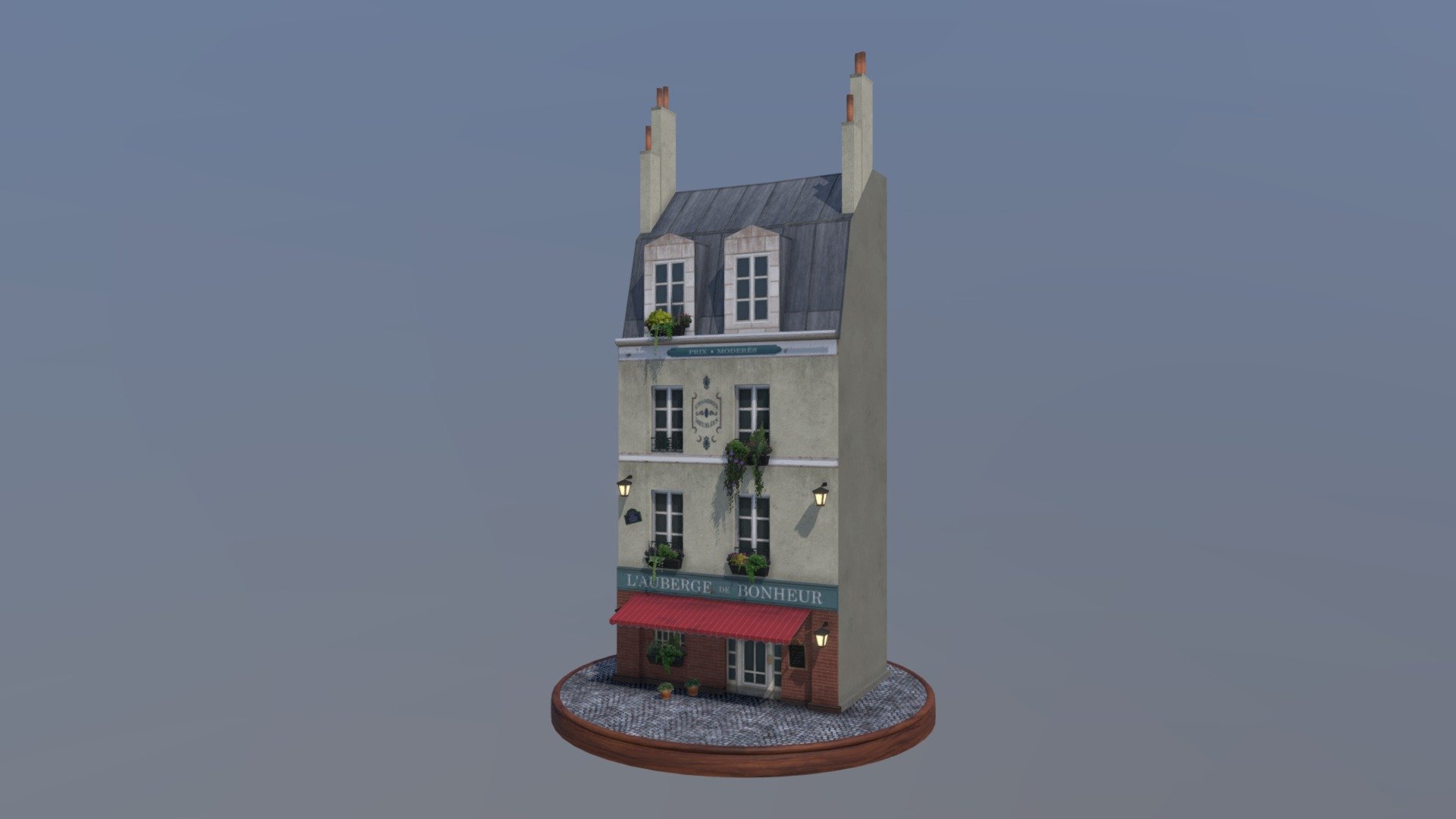 Haussmann Building - 3D model by Gaëlle Perrée (@galette50) [0374884 ...