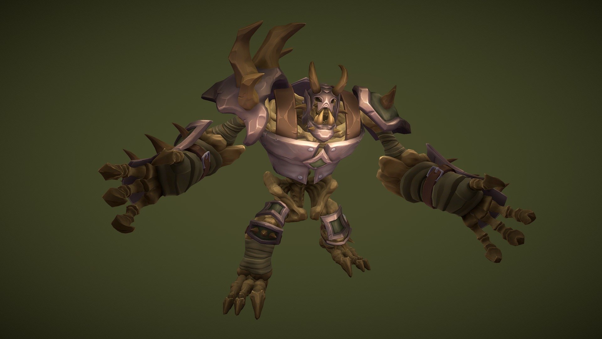 Stylized Fantasy Bone Golem - 3D model by N-hance Studio (@Malice6731 ...