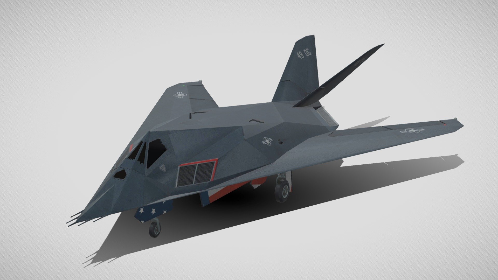 Lockheed F-117A Nighthawk Stealth Bomber - Download Free 3D model by ...