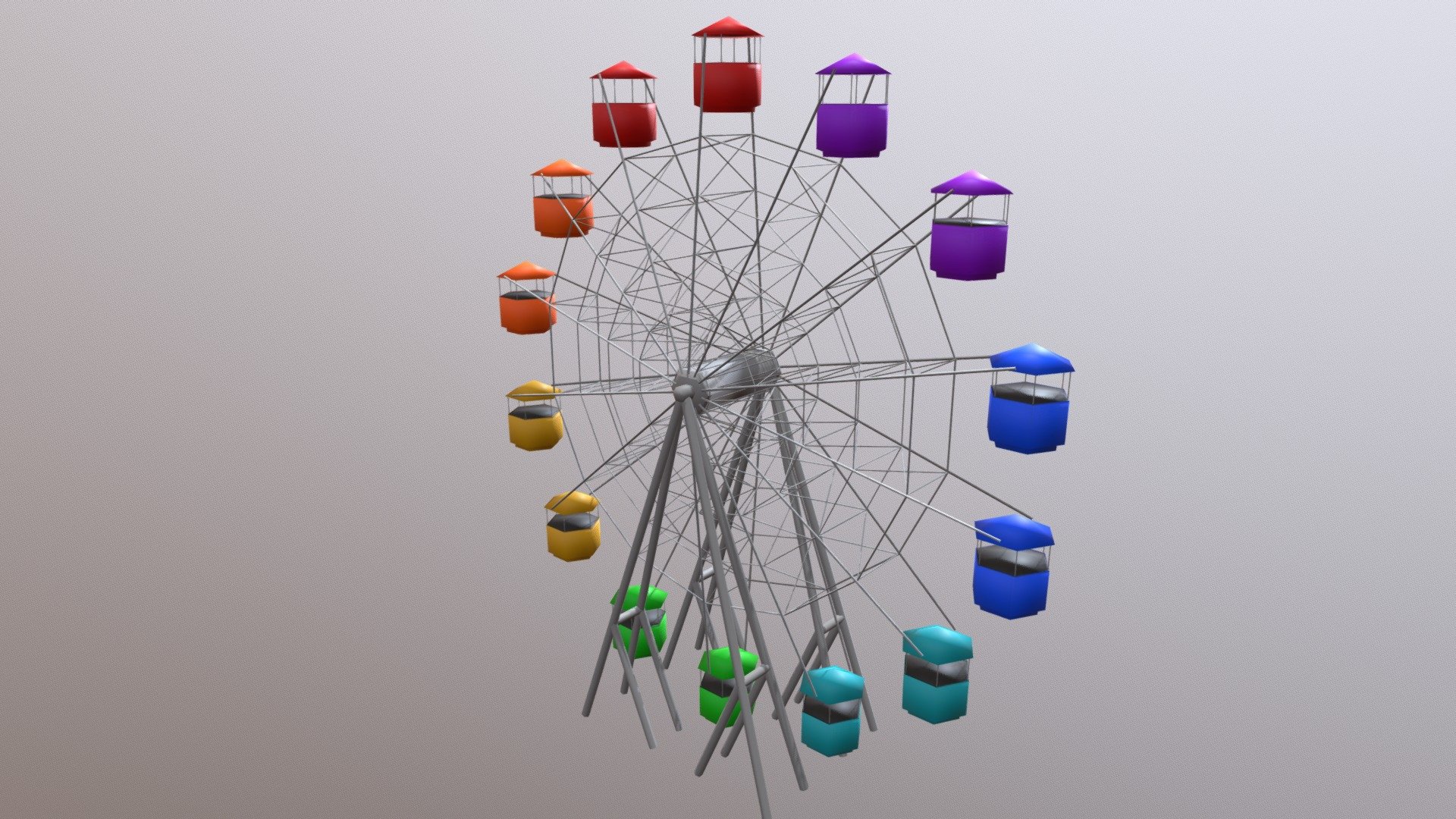 Roda Gigante - 3D model by easilva [03771b6] - Sketchfab