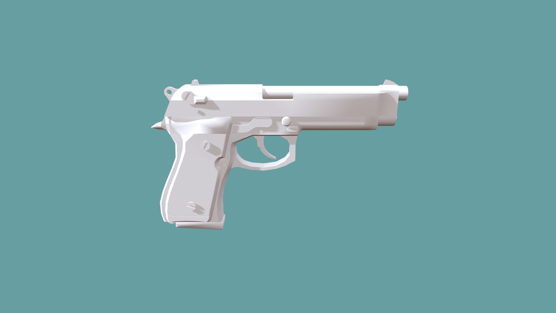 Handgun - 3D model by Marianna Kryczynska (@MariannaKryczynska ...