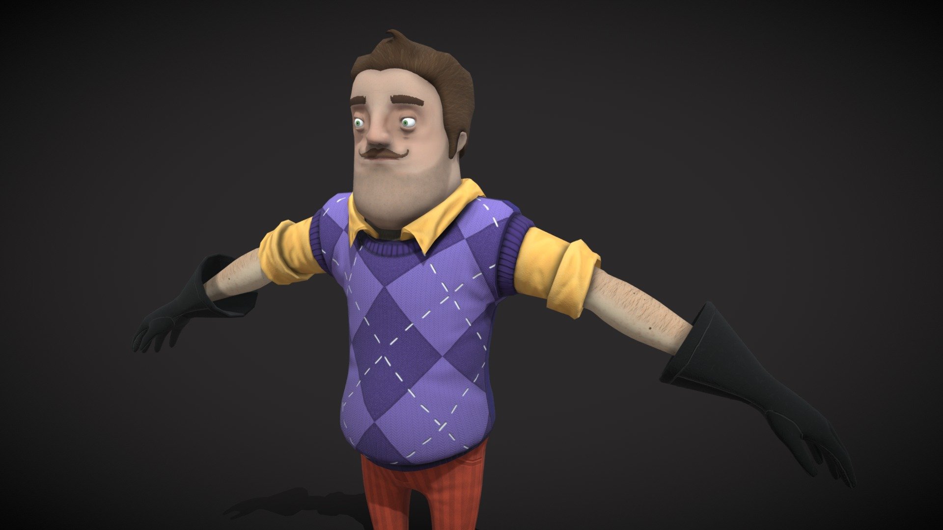 Hello Neighbor Peterson - 3D model by Spark3dvision (@JeSmyrna ...