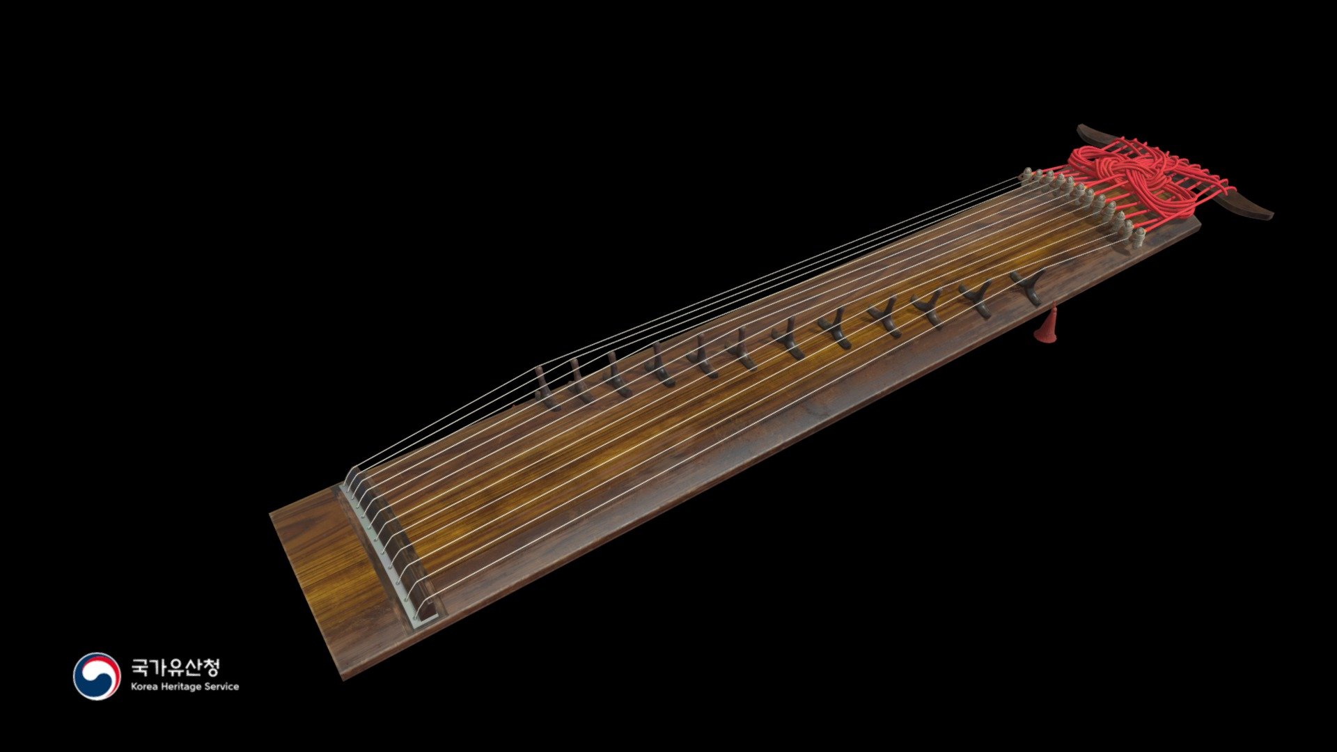 Gayageum - Download Free 3D model by KOREA HERITAGE SERVICE [KHS] (@KHS ...