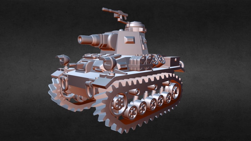 Medium Tank - 3D model by henskelion [037d458] - Sketchfab