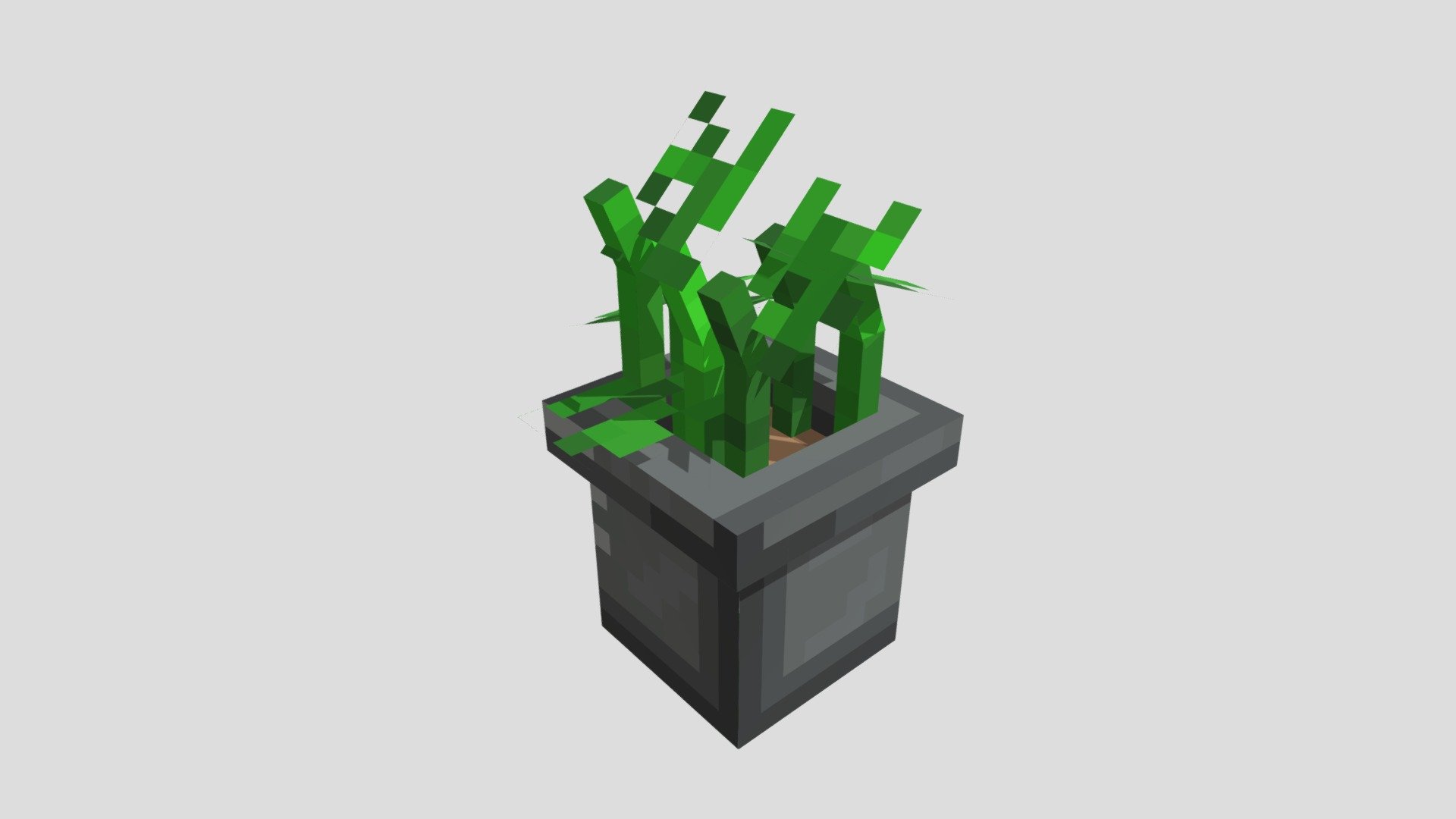 Modern Plant [minecraft] - Download Free 3D model by Low-poly Blast ...