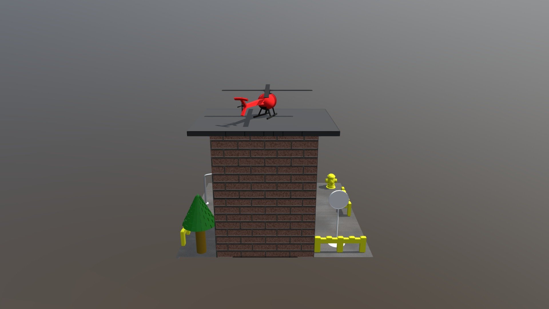 Fire Station Scene - Download Free 3D model by art16c [037f65a] - Sketchfab